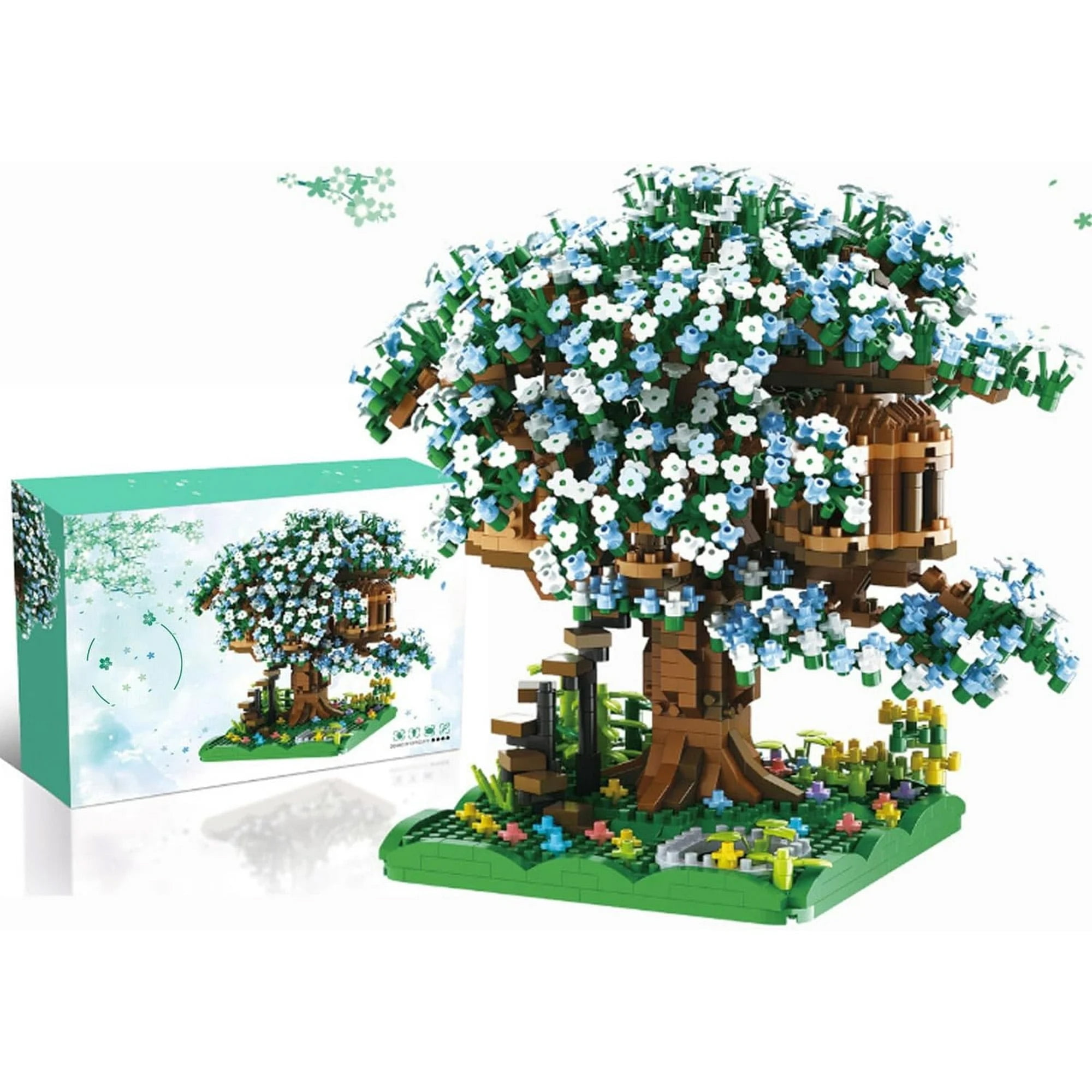 NAYIHOOP Cherry Bonsai Tree Building Sets Sakura Tree House Not ...