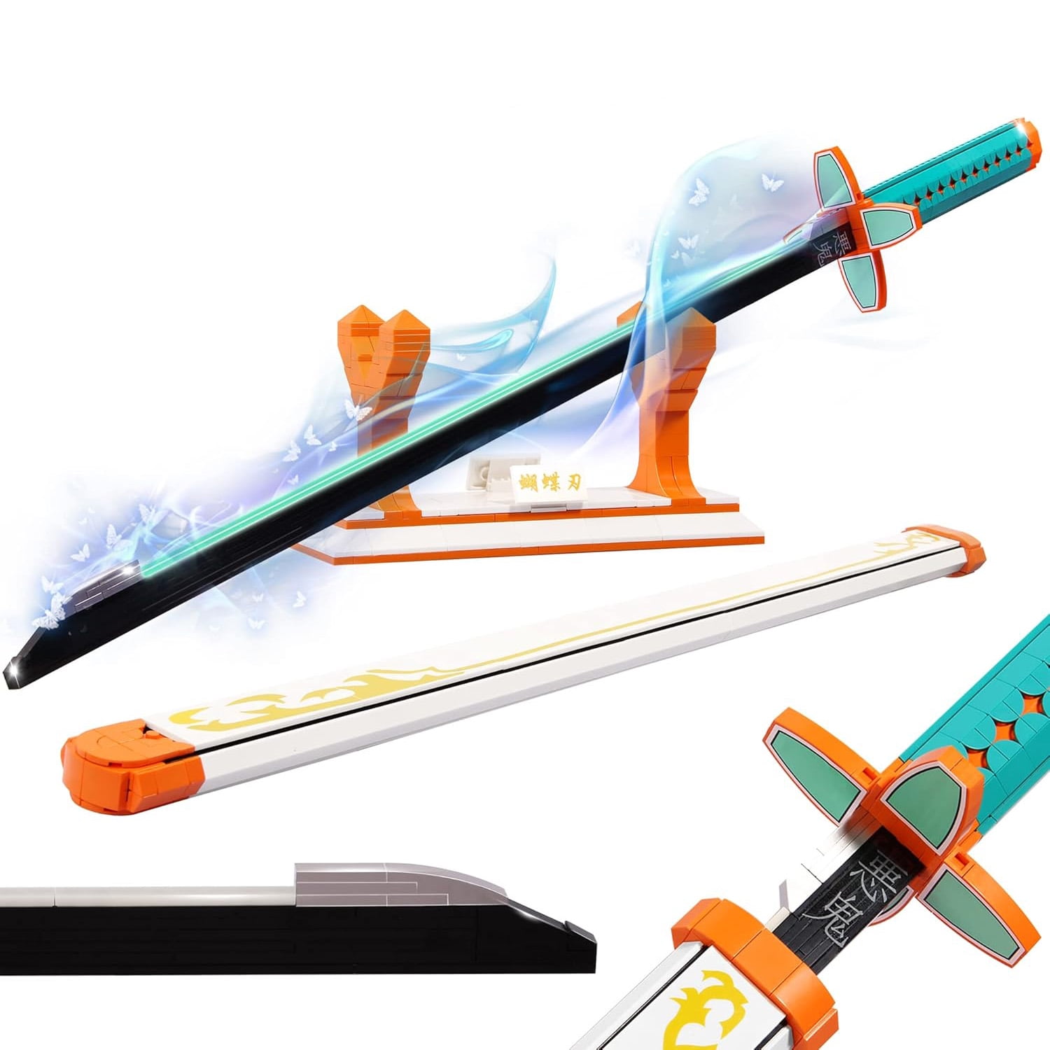 NAYIHOOP Demon Slayer Swords Building Sets Cosplay Anime Kochou Shinobu ...