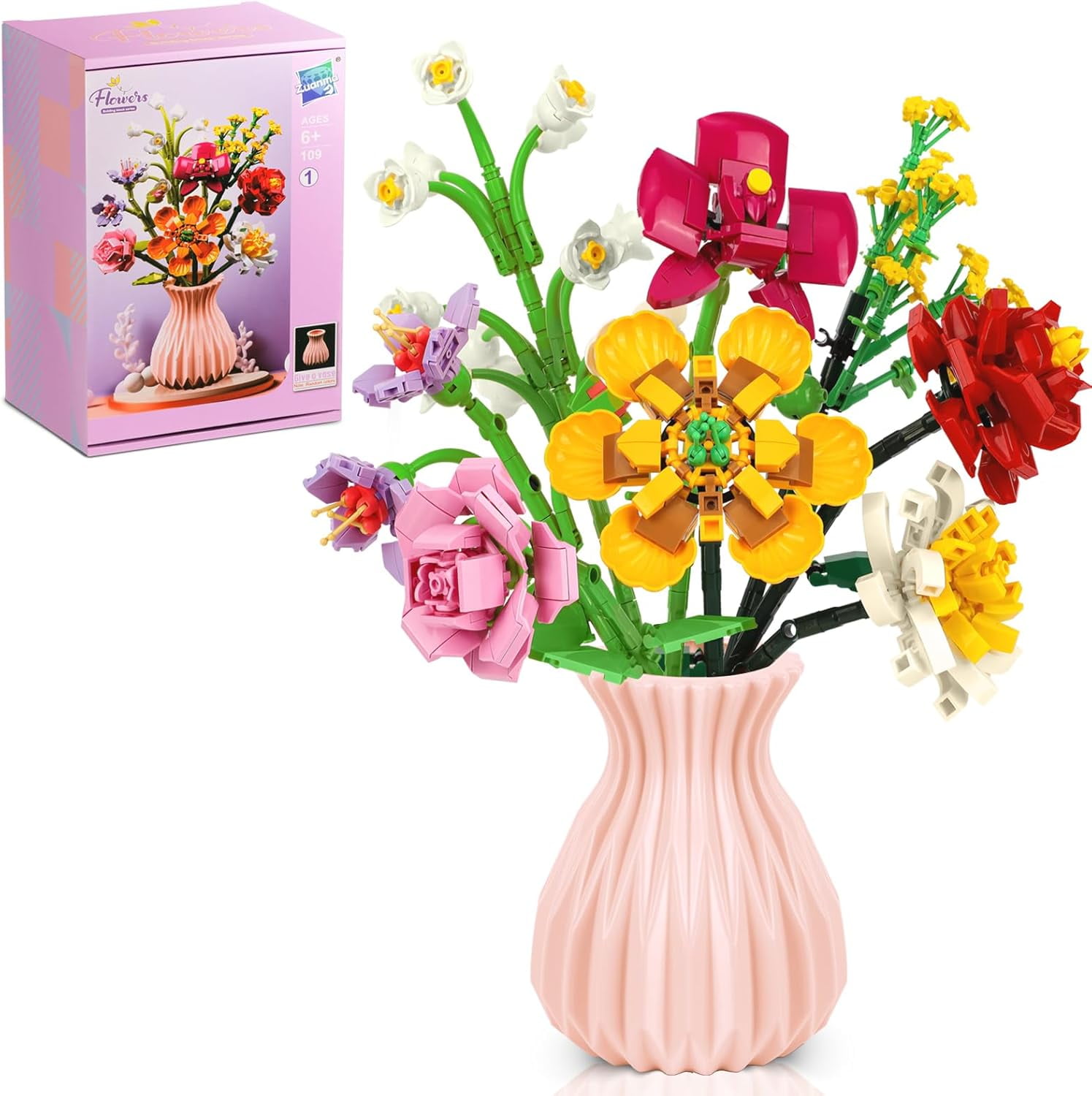 Customer reviews for NAYIHOOP Flowers Bouquet Building Set Orchid ...