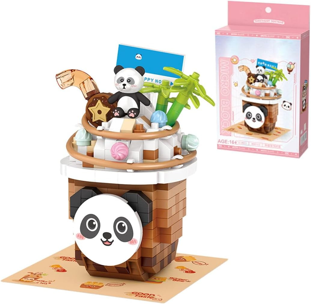 Remocguys Panda Tea Cup Building Block Sets Not Compatible with Lego ...