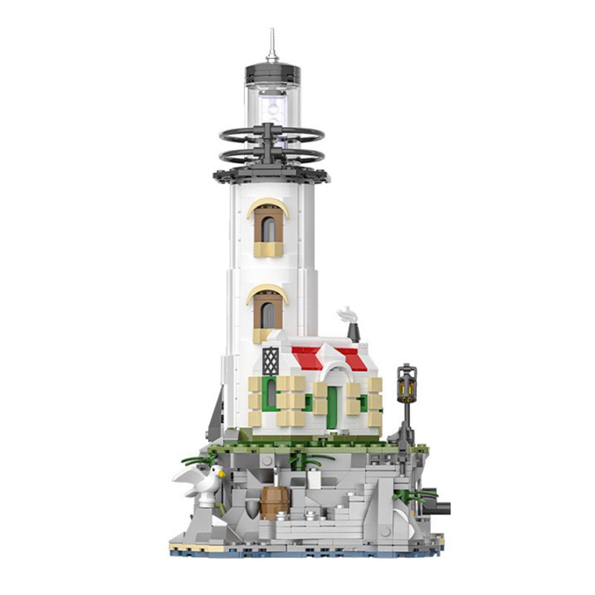 NAYIHOOP Ideas Lighthouse Building Sets with Glowing Rotating Lighting ...
