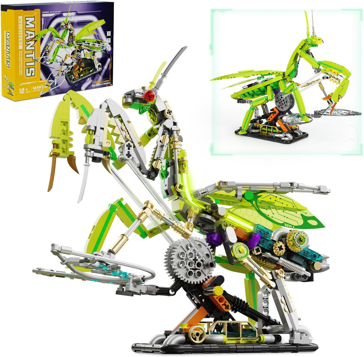 NAYIHOOP Ideas Mantis Insect Building Sets Bugs with Light for Boy ...