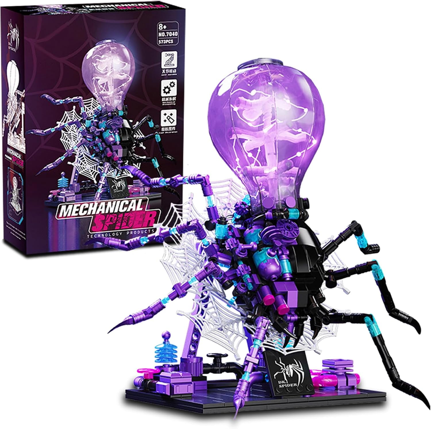 NAYIHOOP Mecha Insects Spider Building Sets with Light for Adults ...