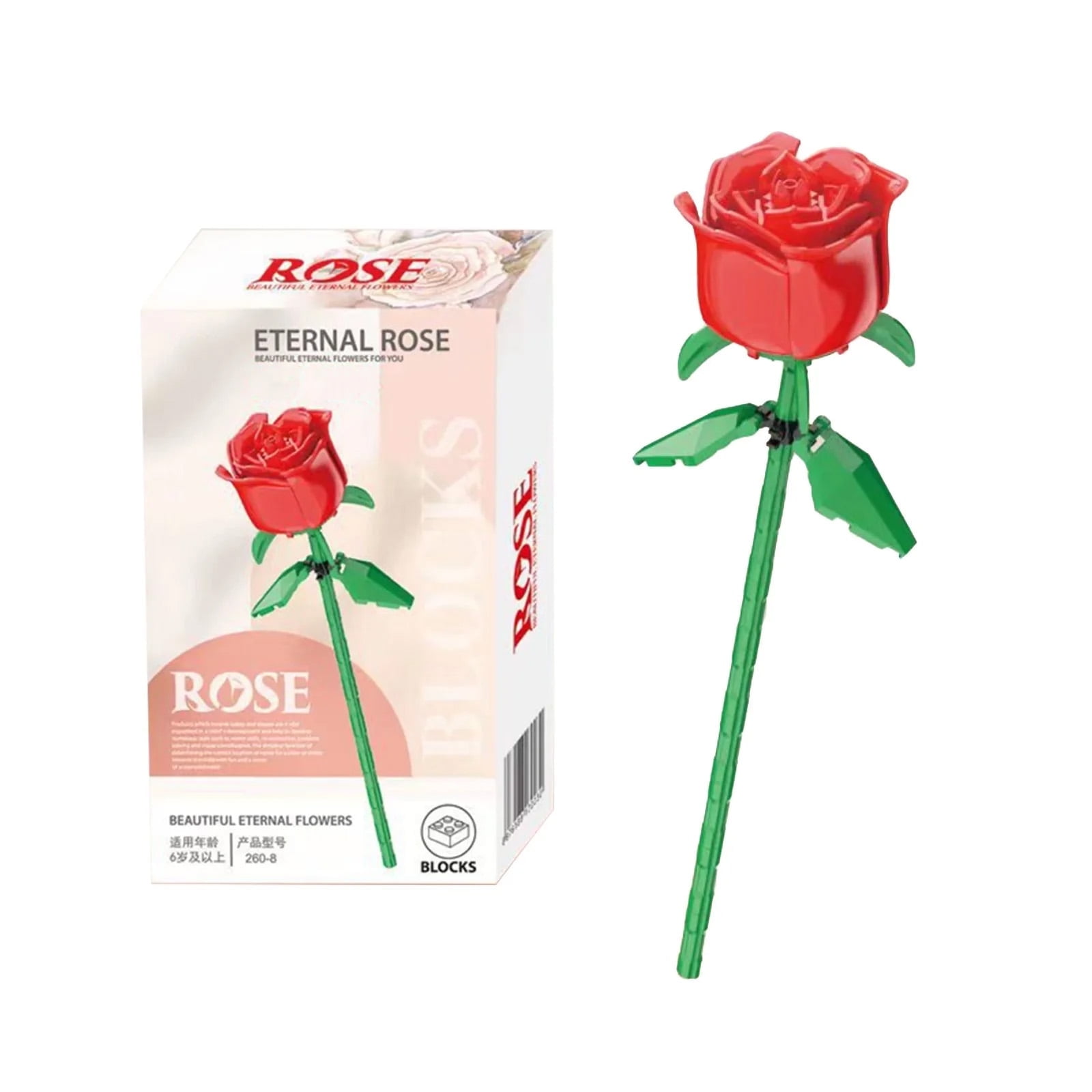 NAYIHOOP Rose Flowers Bouquet Building Sets for Adults Girls Compatible ...