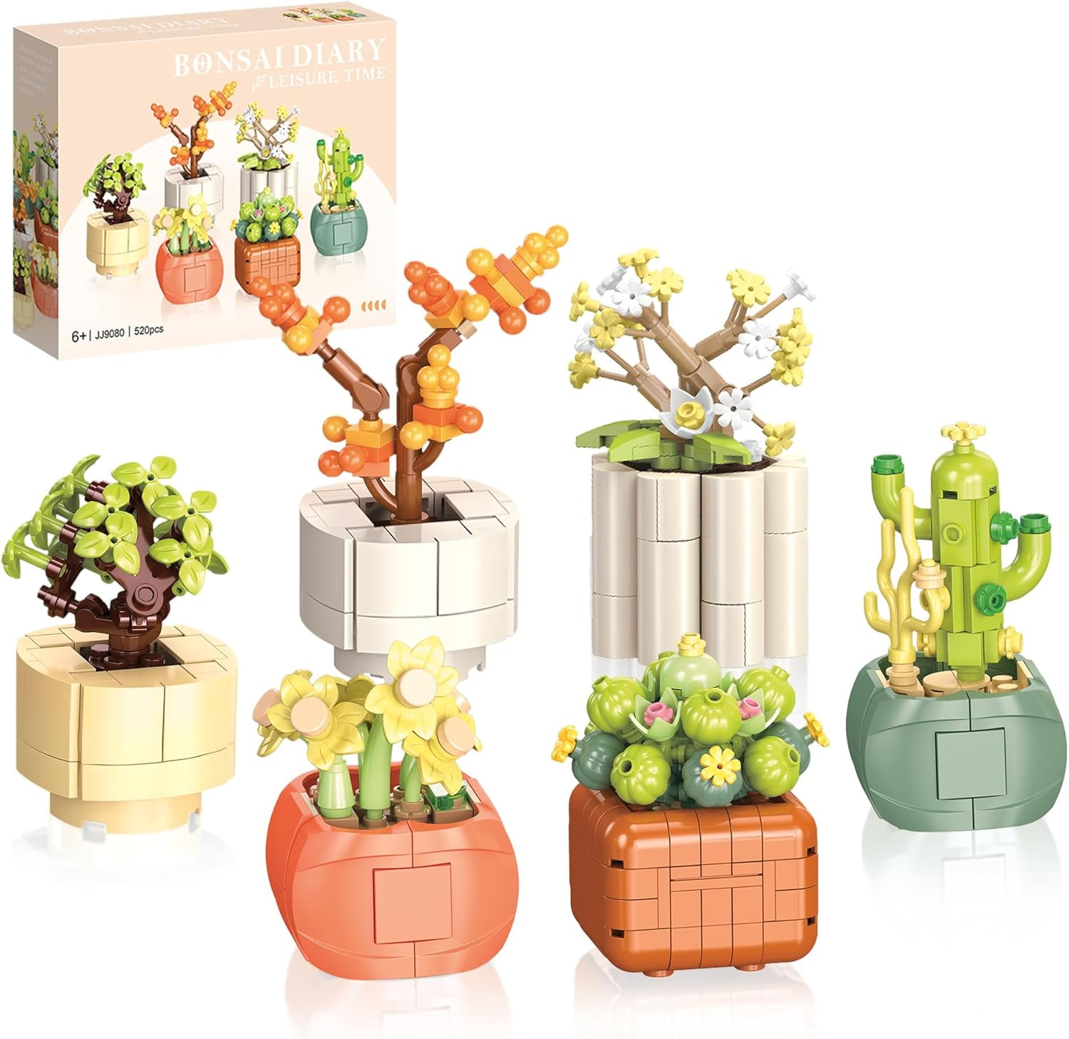 NAYIHOOP Succulent Flowers Building Sets Compatible with Lego for Adult ...