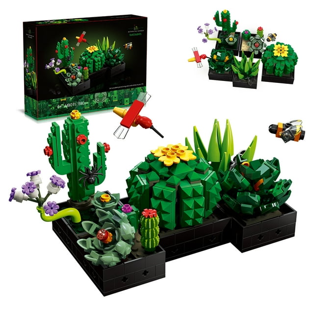 NAYIHOOP Succulent Flowers Building Sets Compatible with Lego for ...