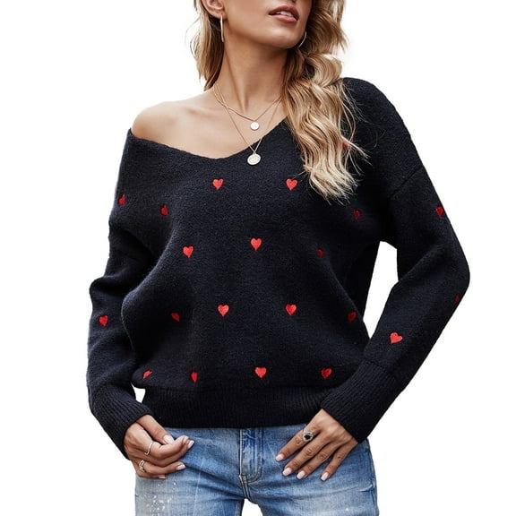 FEIFLY Women Knit Textured Pullover Sweater Soft Cozy Ribbed Yarn Tops ...