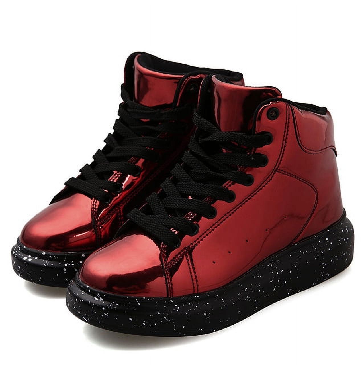 NAYUKA High top Fashion Glitter Casual Man Shoes Hip hop Red Shoes Men ...