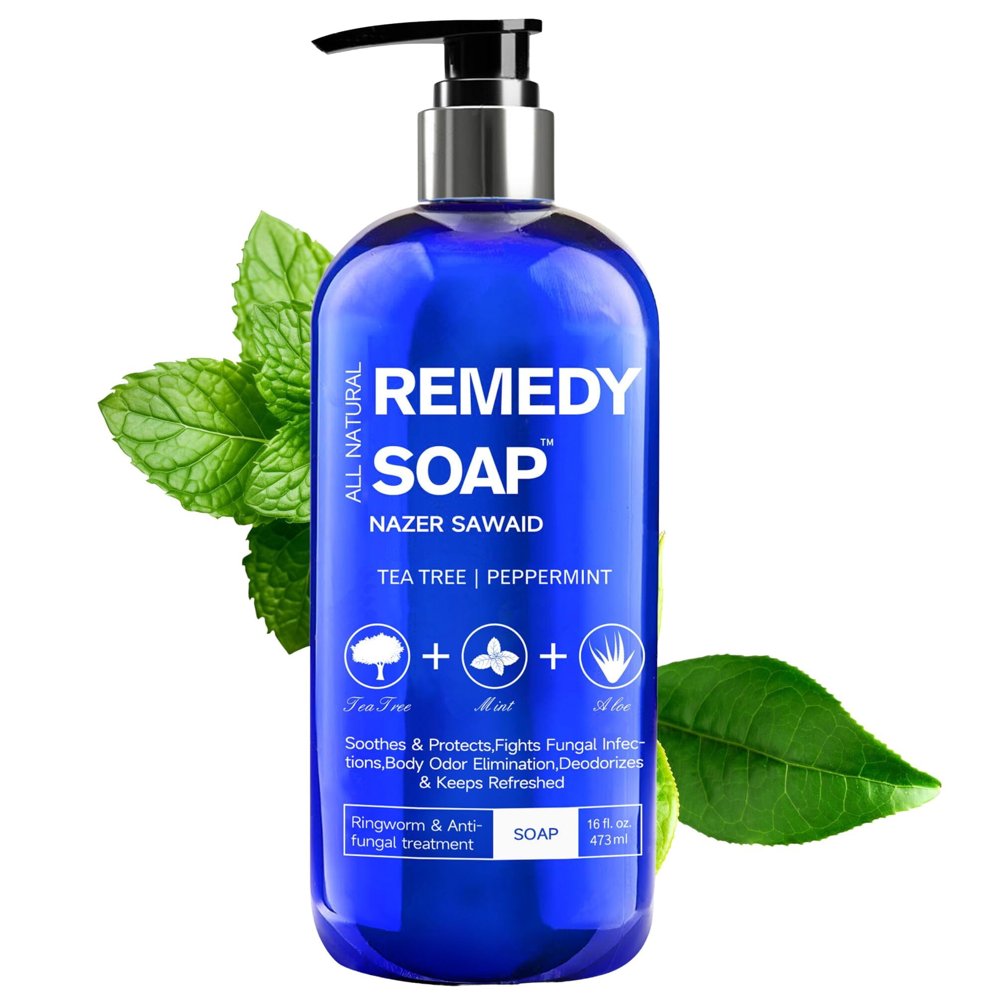 NAZER SAWAID 16 Ounce Tea HYZ01 Tree Oil Remedy Soap Body Wash For ...