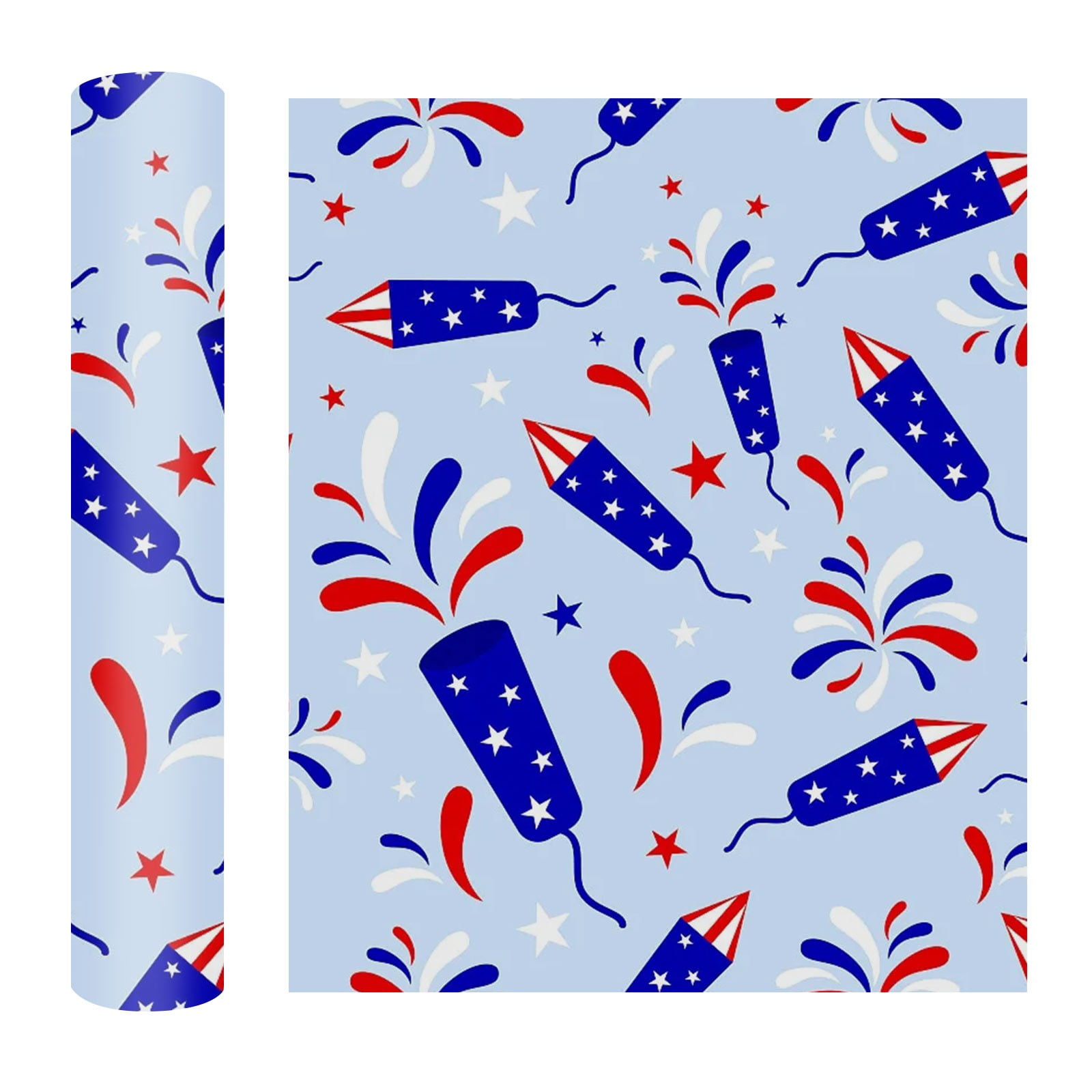 NAZISHW 1 PCS Independence Day Heat Transfer Vinyl Rainbow Stripe ...