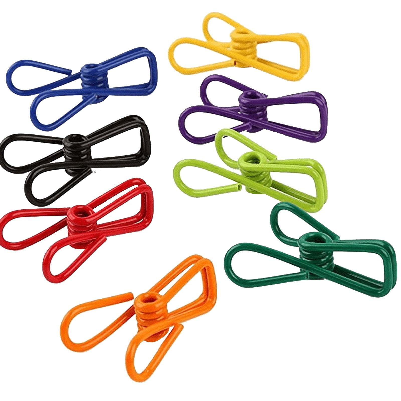NAZISHW Assorted Chip Bag Clips Utility Pack Of 30 Plasti 2 Inch Coated ...