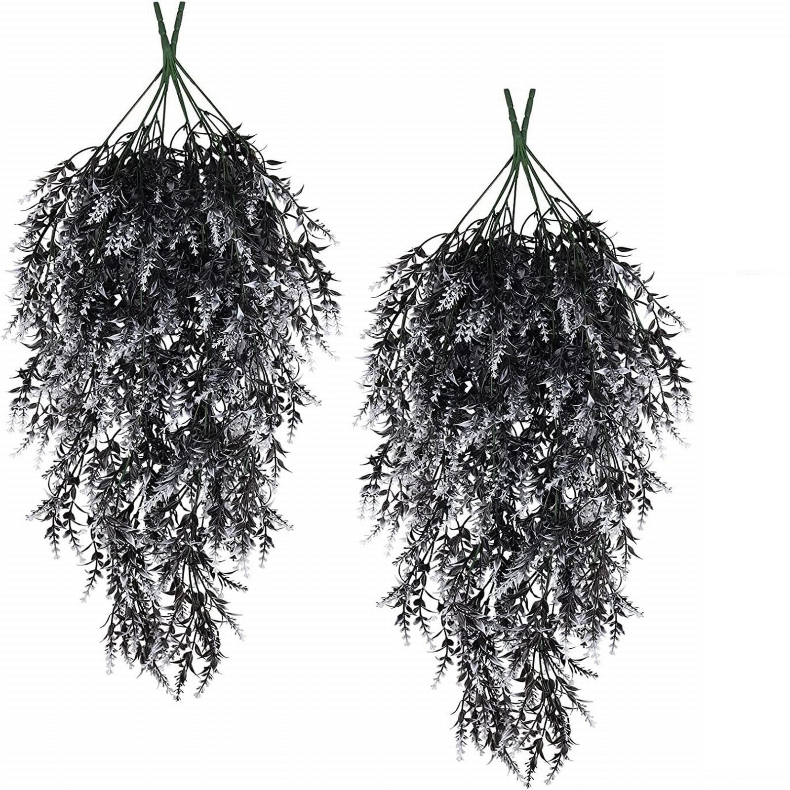 NAZISHW Hanging Plants Artificial Lavender Plants Hanging Vines ...