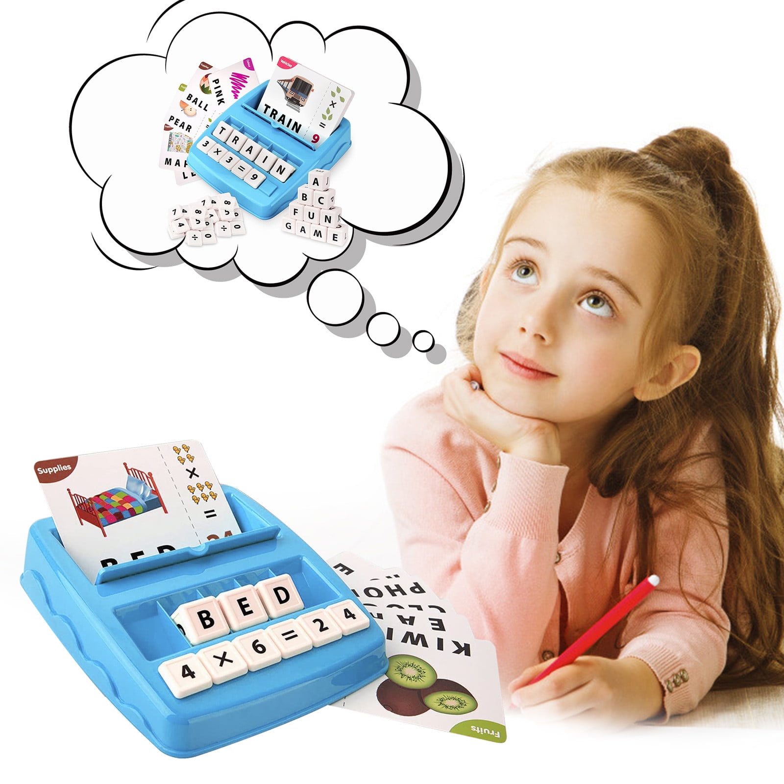 NAZISHW Reading Educational And 2 In 1 Spelling Learning Toys Flash ...