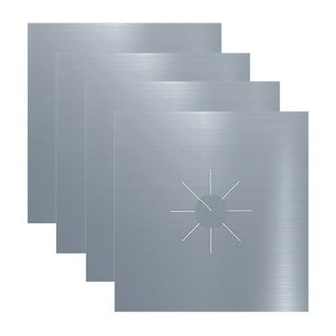 Gas Burner Covers (100 Pack) Disposable Aluminum Foil Square Stove ...