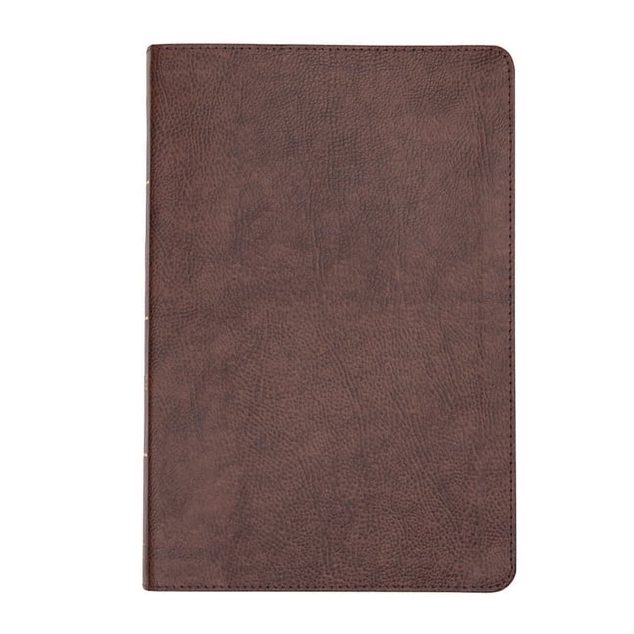 CSB Large Print Thinline Bible, Brown Bonded Leather, (Hardcover ...