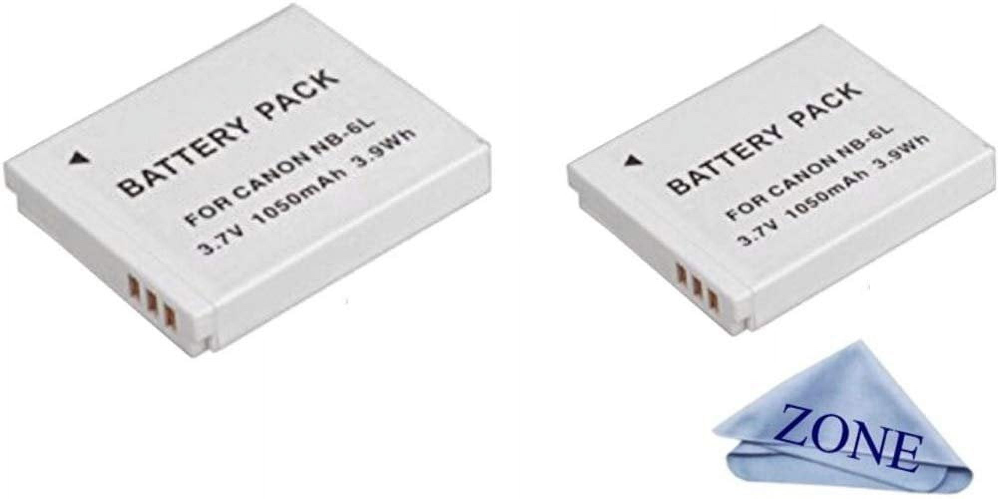 NB-6L / NB-6LH High-Capacity Replacement Batteries for Select Canon PowerShot Digital Cameras ...