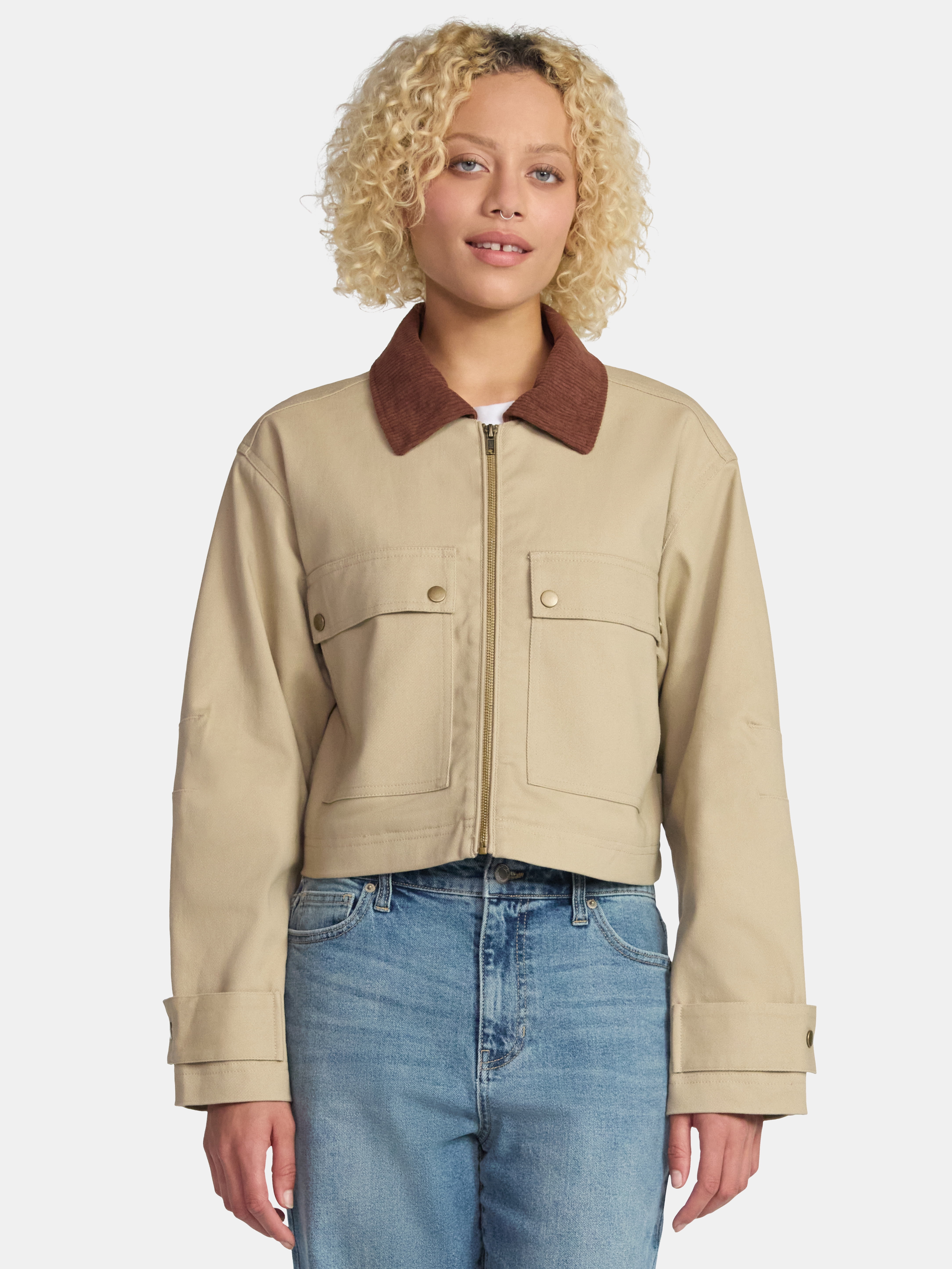No Boundaries Barn Jacket, Women's - Walmart.com