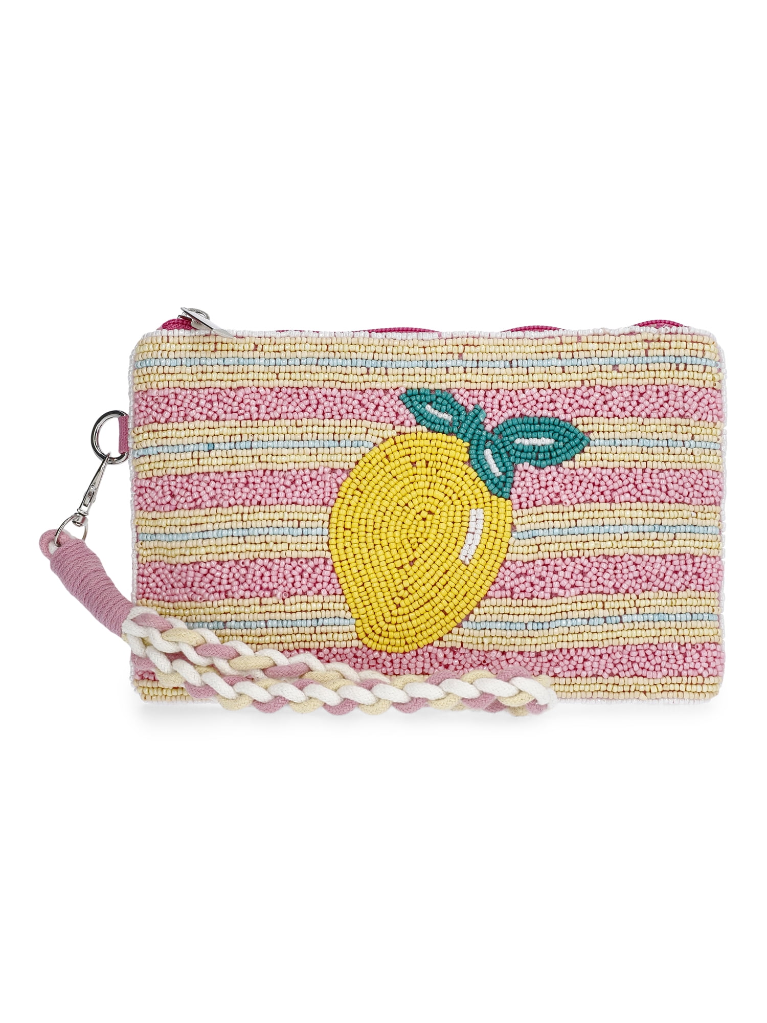 No Boundaries Women's Beaded Wristlet, Pink - Walmart.com