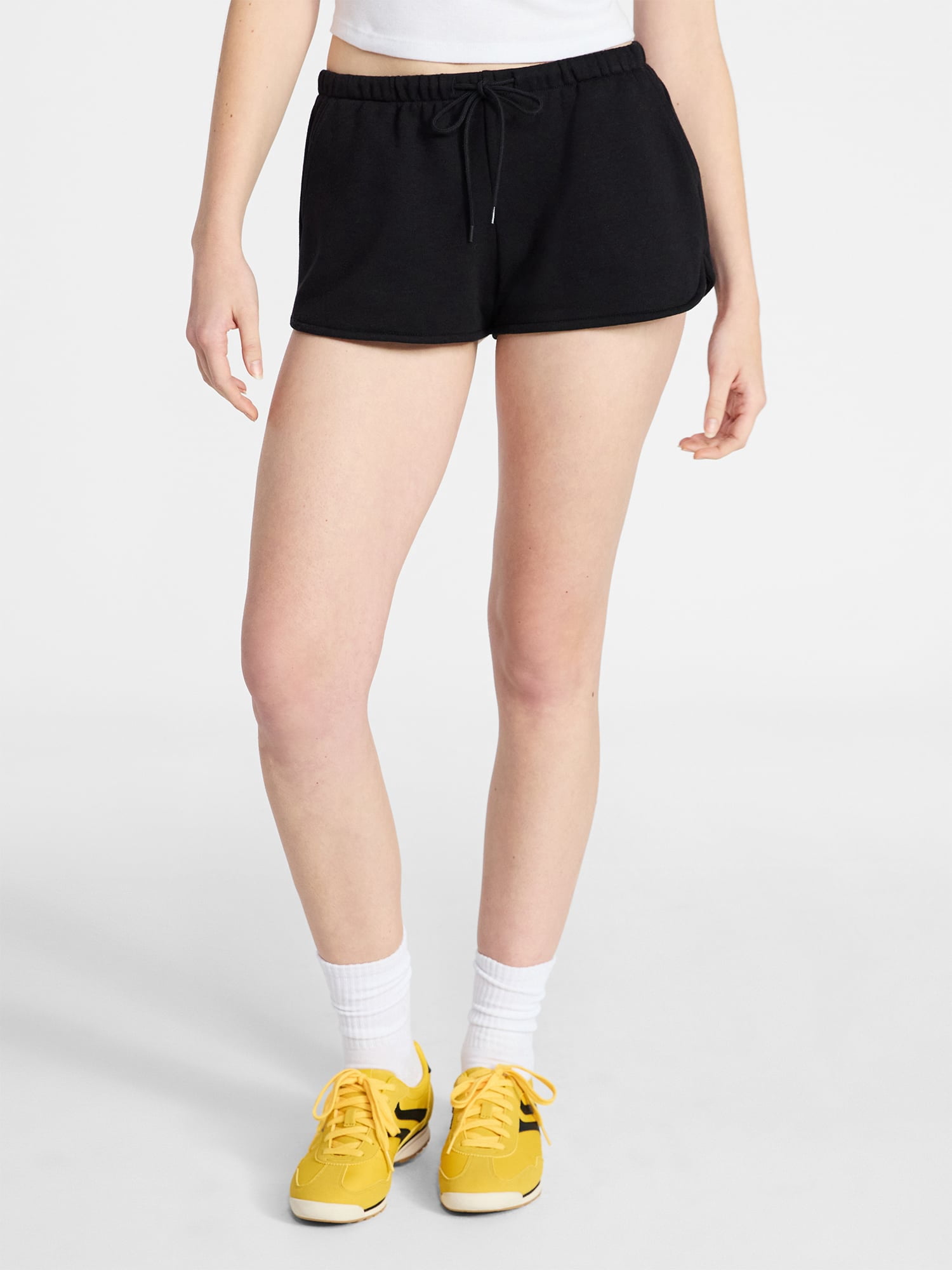 No Boundaries Fleece Dolphin Shorts, 2" Inseam, Women’s XXS-XXL ...