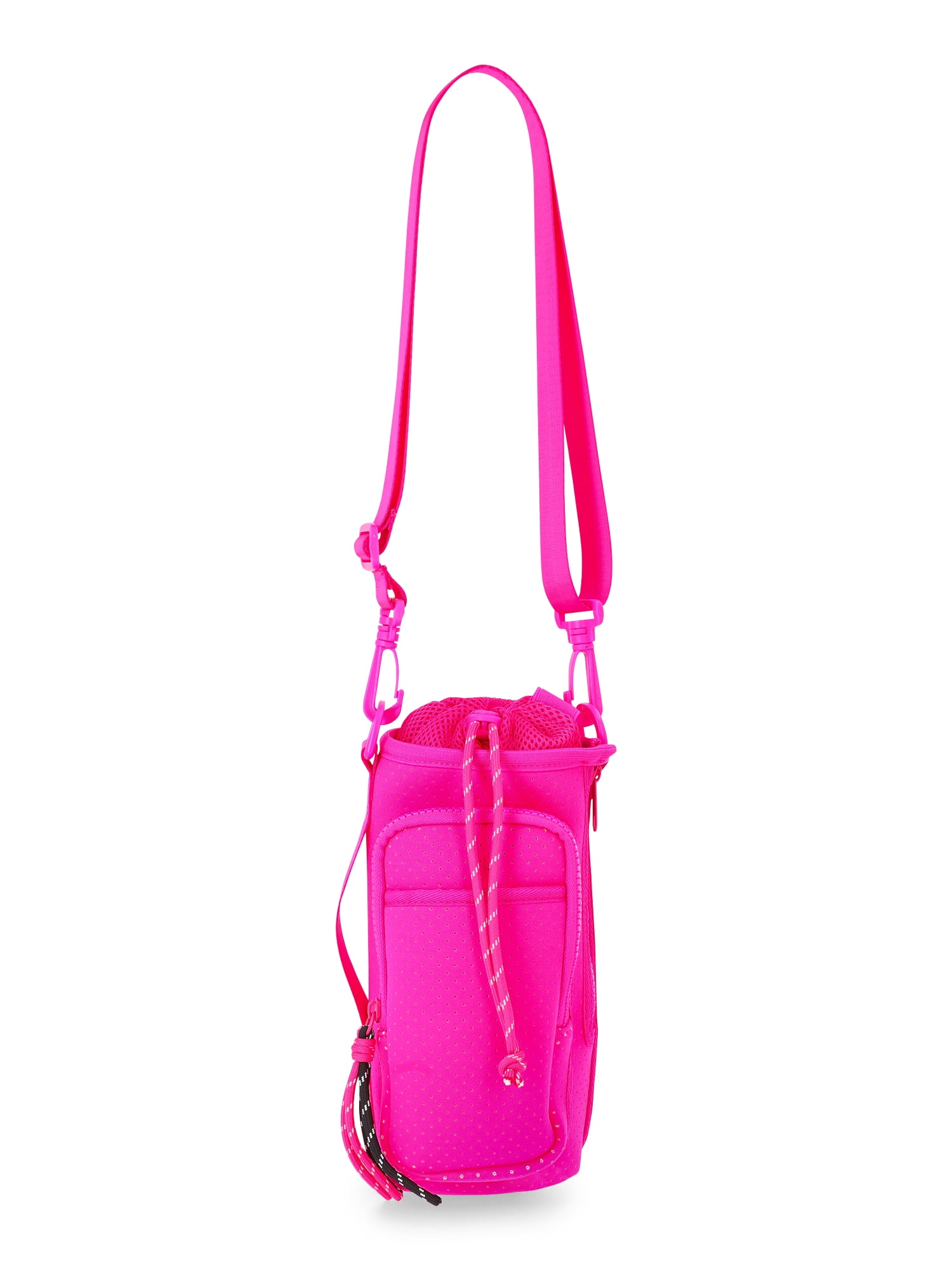 No Boundaries Women's Neoprene Crossbody Bucket Bag, Raspberry Sizzle ...