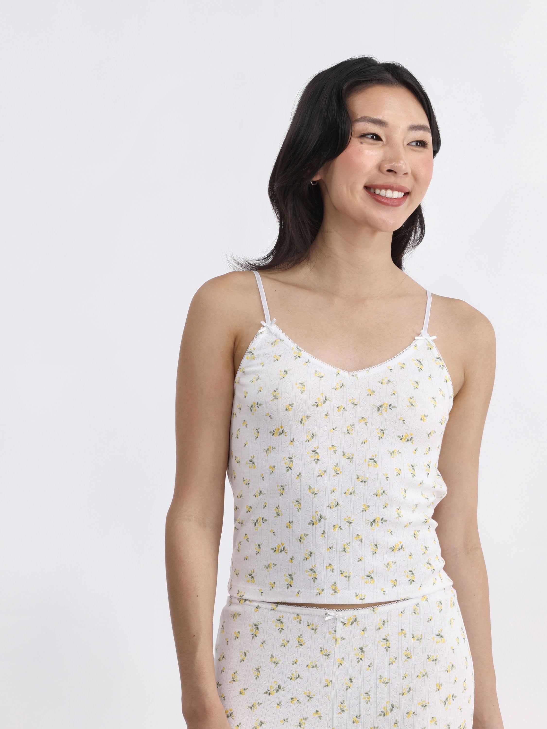 No Boundaries Pointelle Sleep Cami, Women’s and Women’s Plus - Walmart.com