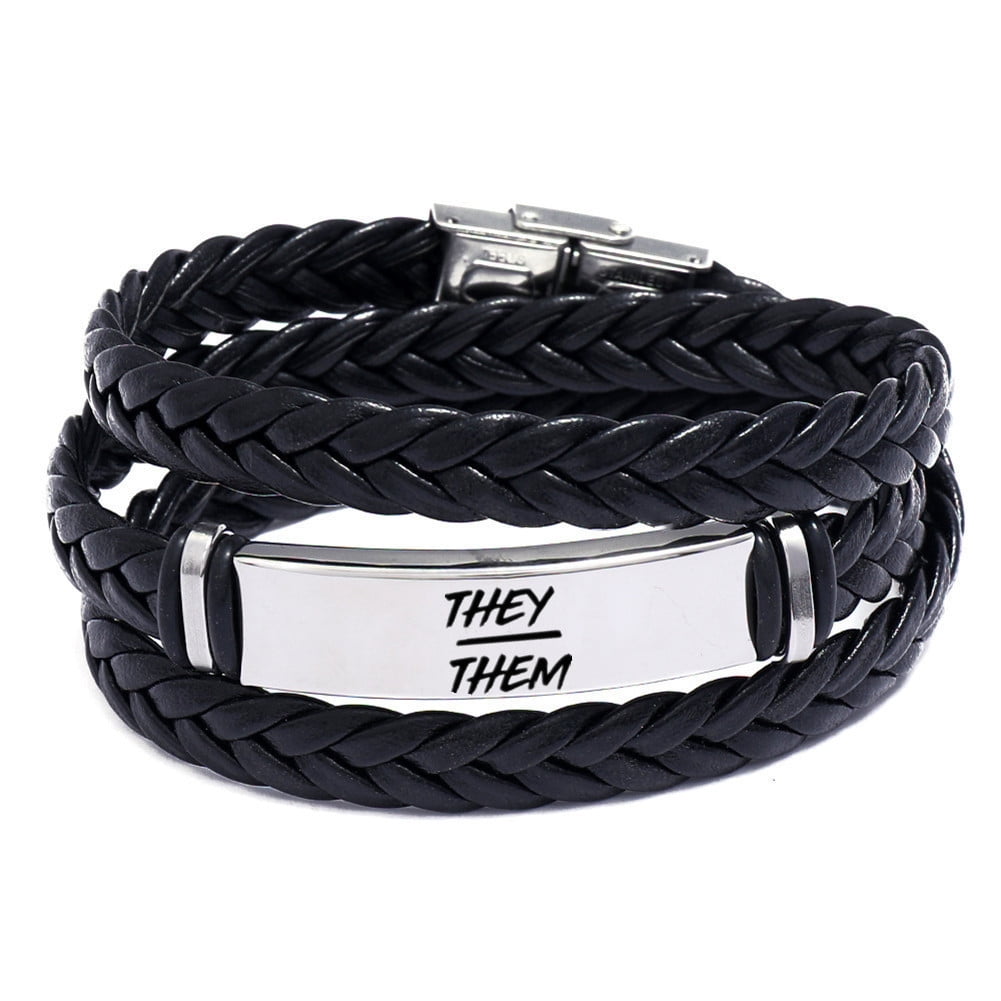 NB Pride Genderqueer Gender Identity Jewelry - Multiple Layered Wrap ...