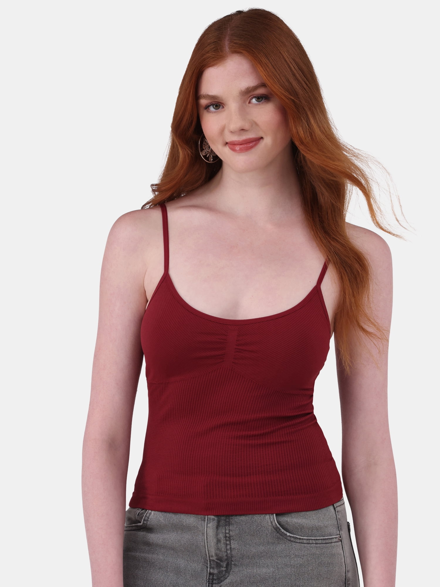 No Boundaries Seamless Cami, Women's and Women's Plus - Walmart.com