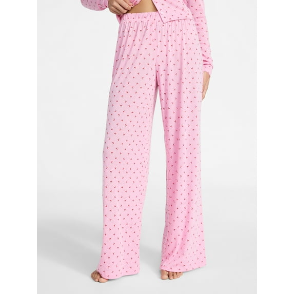 No Boundaries Sleep Pointelle Knit Pants, Women’s XXS-3X - Walmart.com