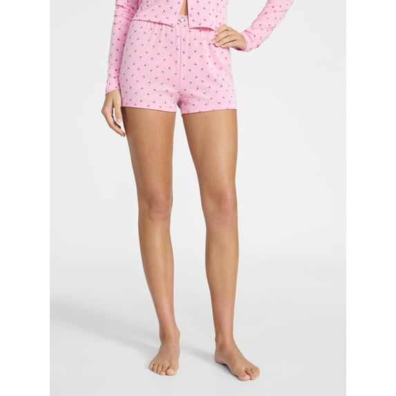 No Boundaries Sleep Pointelle Knit Shorts, Women’s XXS-3X - Walmart.com