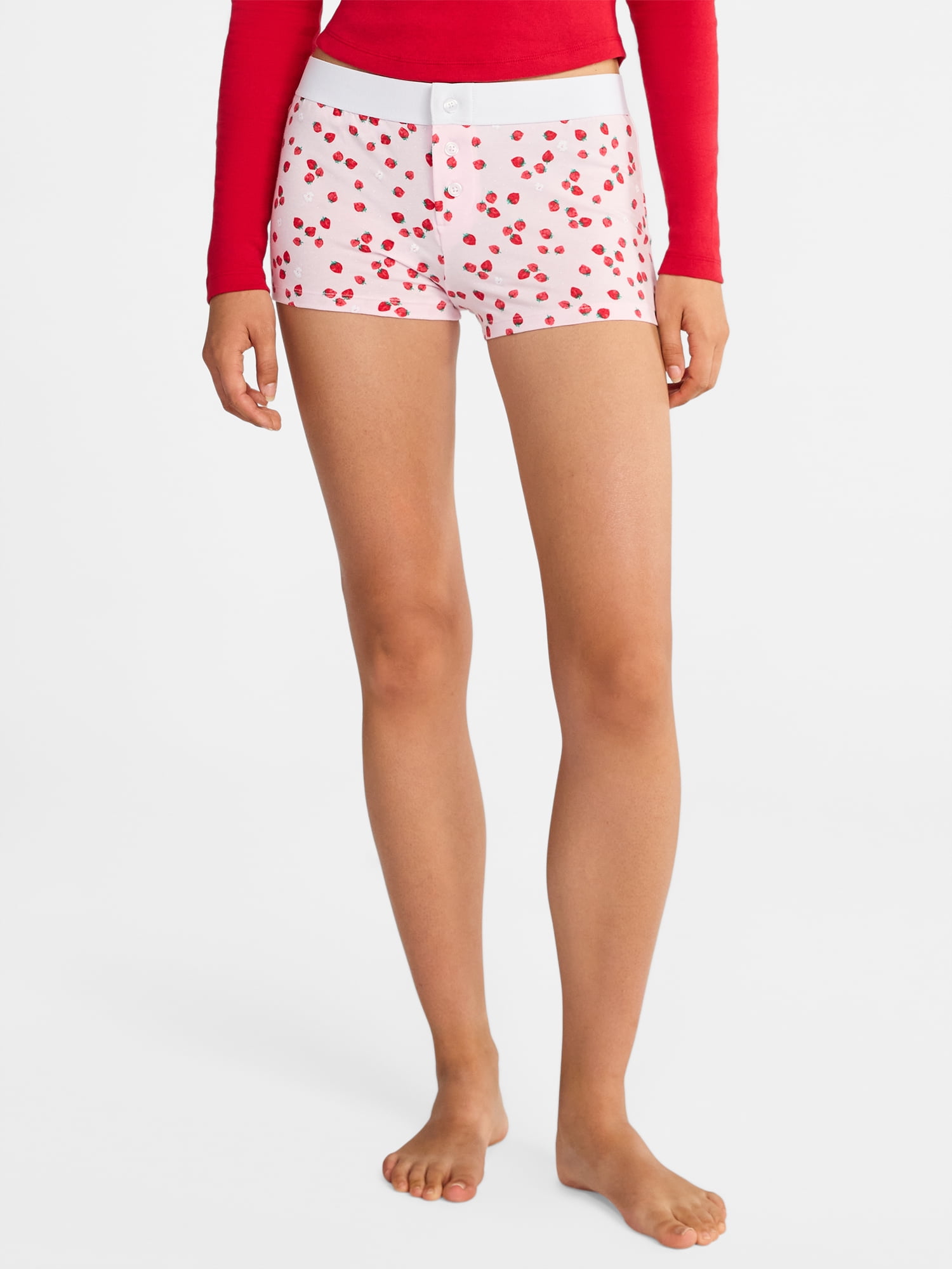 No Boundaries Sleepwear Boxer Shorts, Women’s - Walmart.com