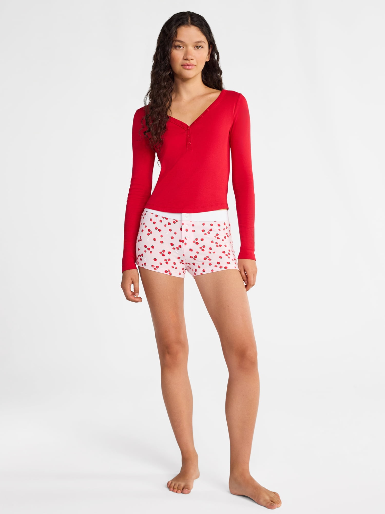No Boundaries Sleepwear Boxer Shorts, Women’s - Walmart.com