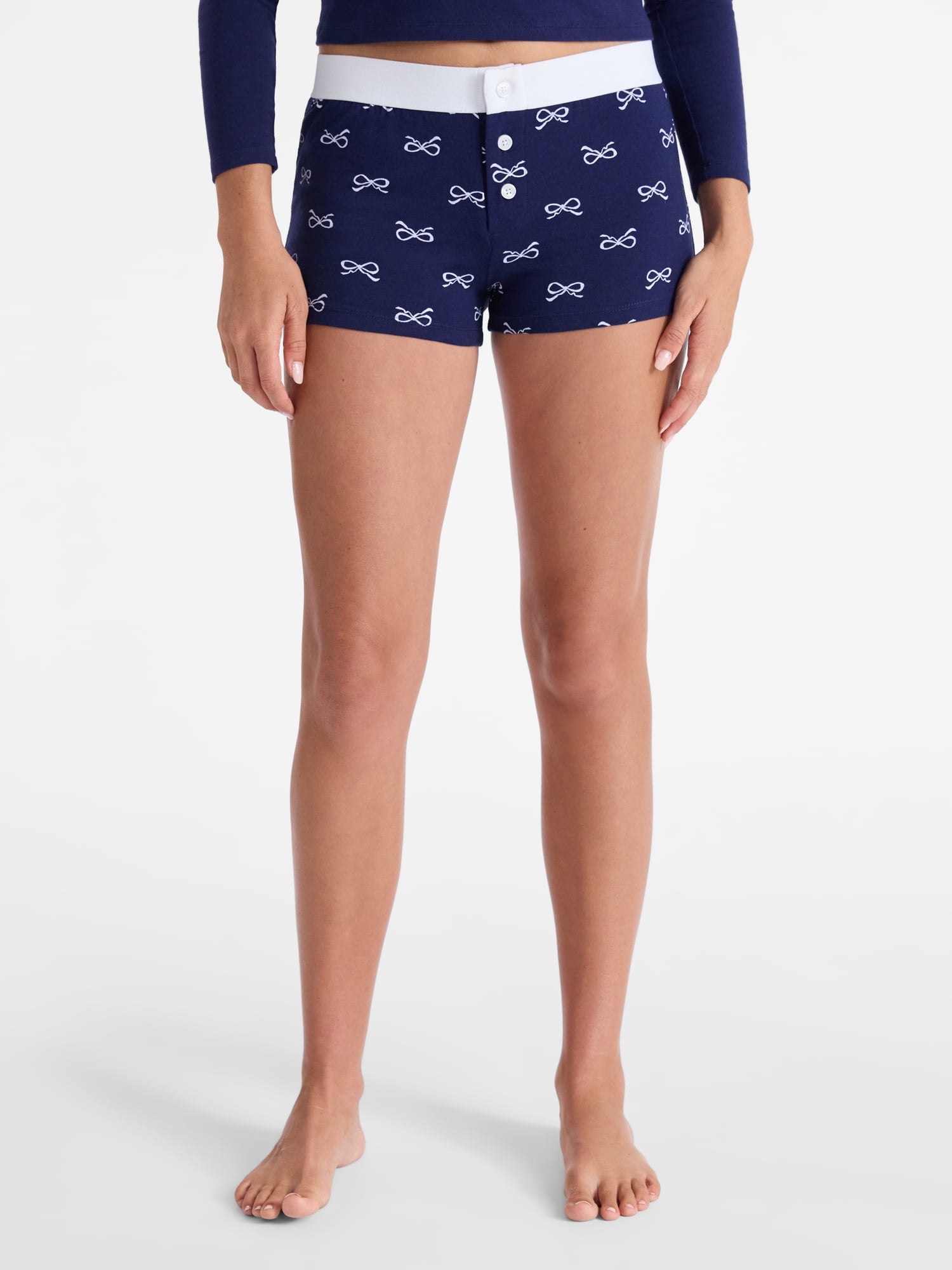 No Boundaries Sleepwear Boxer Shorts, Women’s - Walmart.com