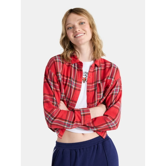 Netflix Stranger Things Cotton Cropped Flannel from No Boundaries ...