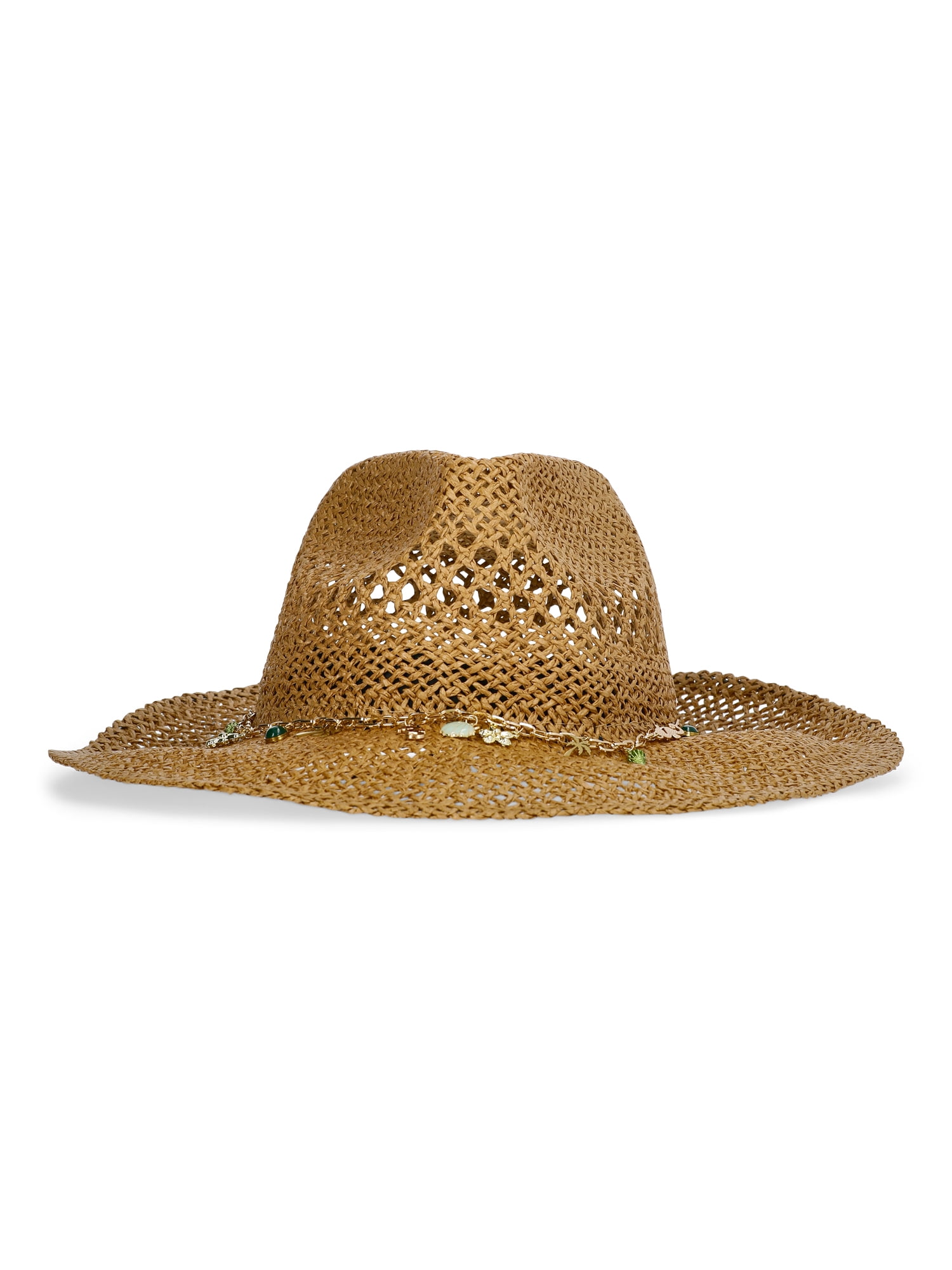 No Boundaries, Straw Rancher Hat, One Size, Tan, Paper - Walmart.com