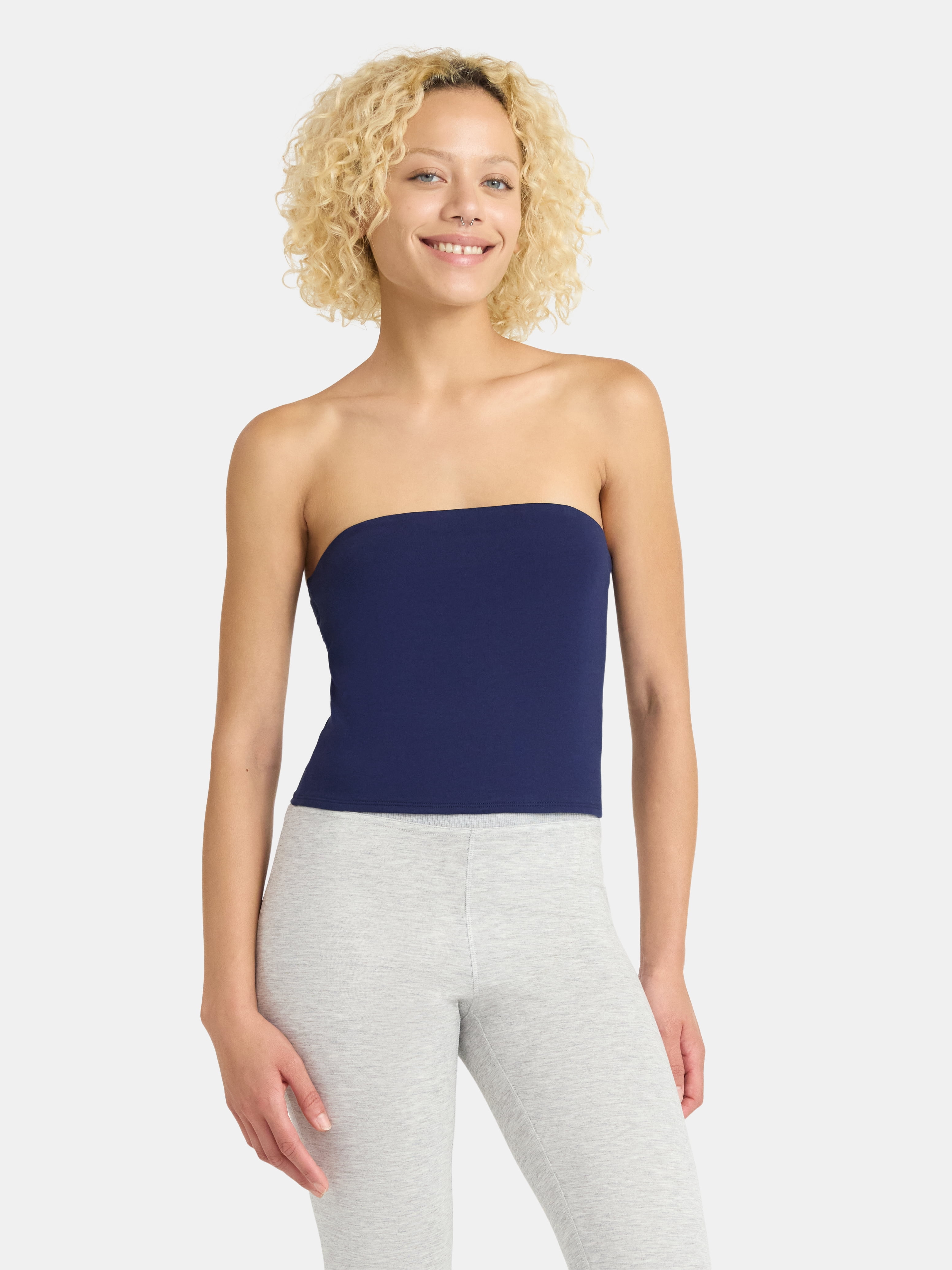 No Boundaries Game Day Cropped Tube Top, Women's - Walmart.com