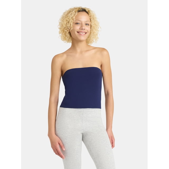 No Boundaries Game Day Cropped Tube Top, Women's - Walmart.com