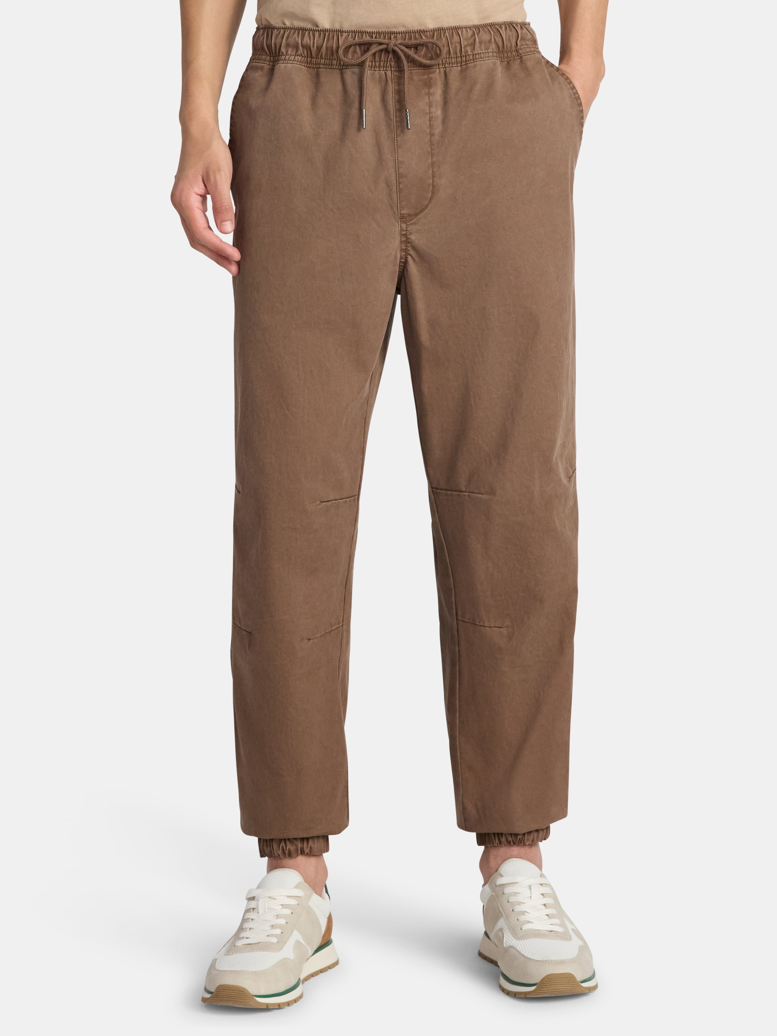 No Boundaries Twill Jogger Pants, Men's XS-5XL - Walmart.com