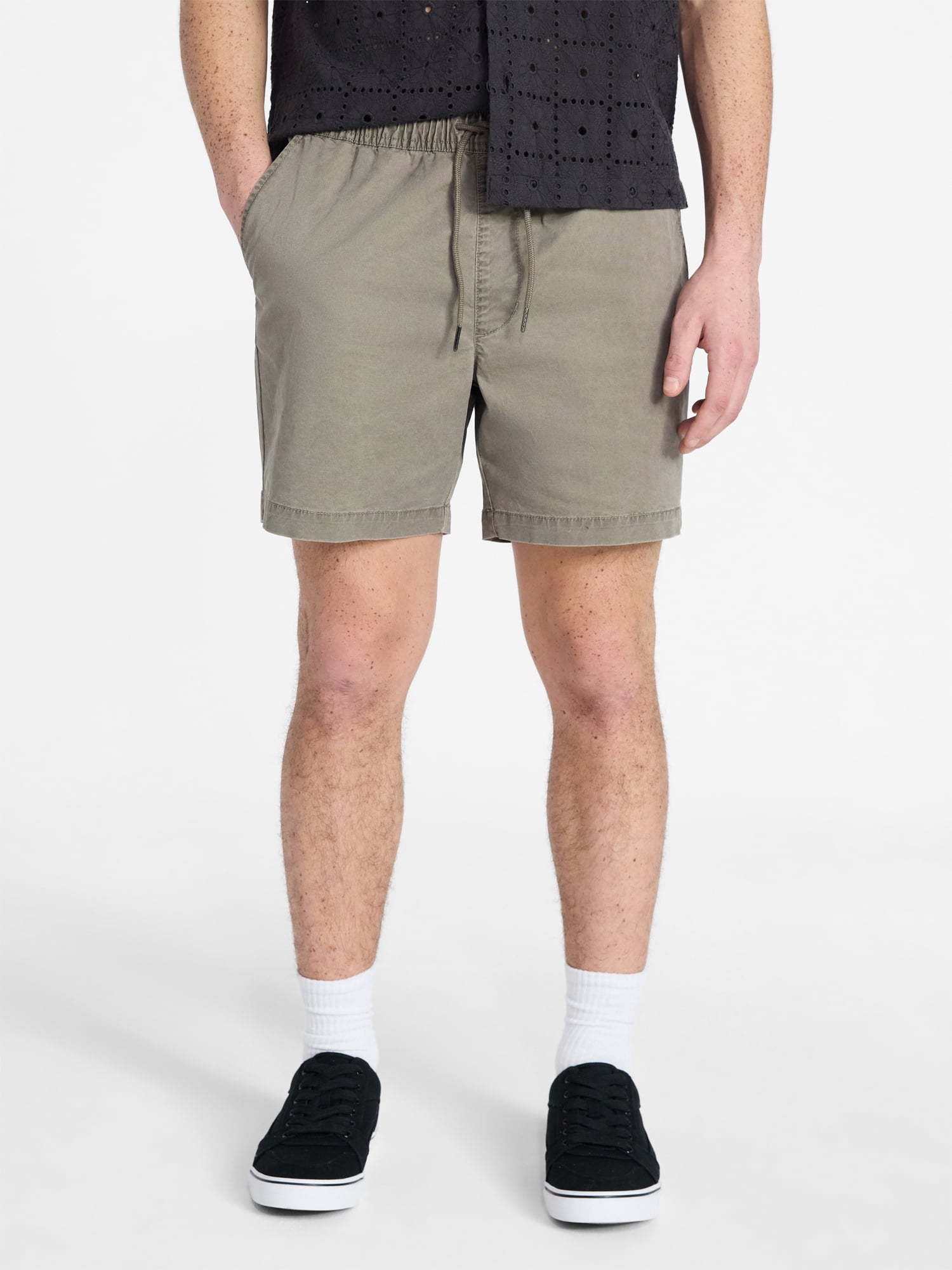 No Boundaries Flat Front Shorts, 6" Inseam, Men's XS-5XL - Walmart.com