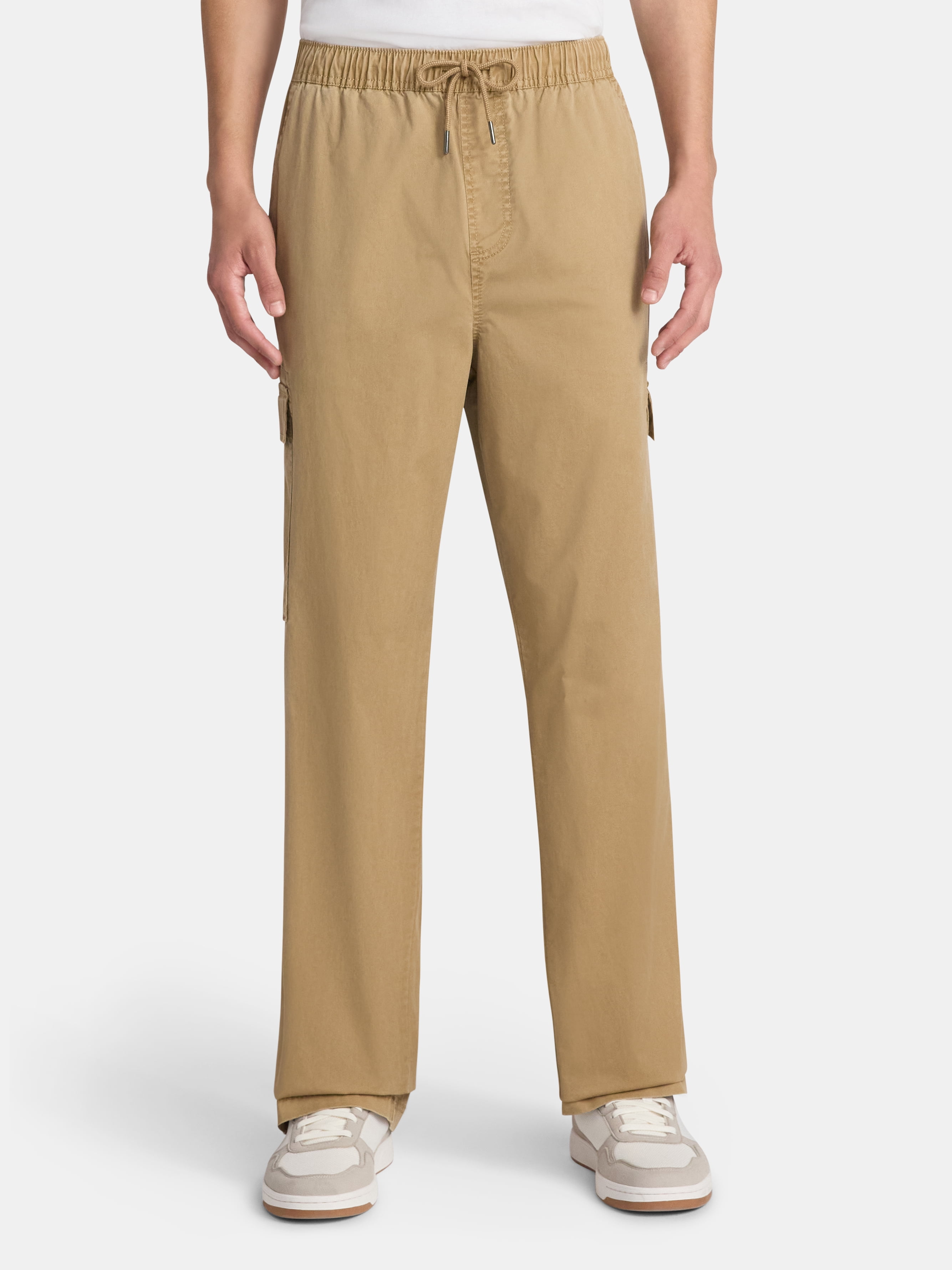 No Boundaries Men's & Big Men's Baggy Wide Leg Cargo Pants, Sizes XS ...