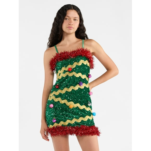 Womens Christmas Tree Dress