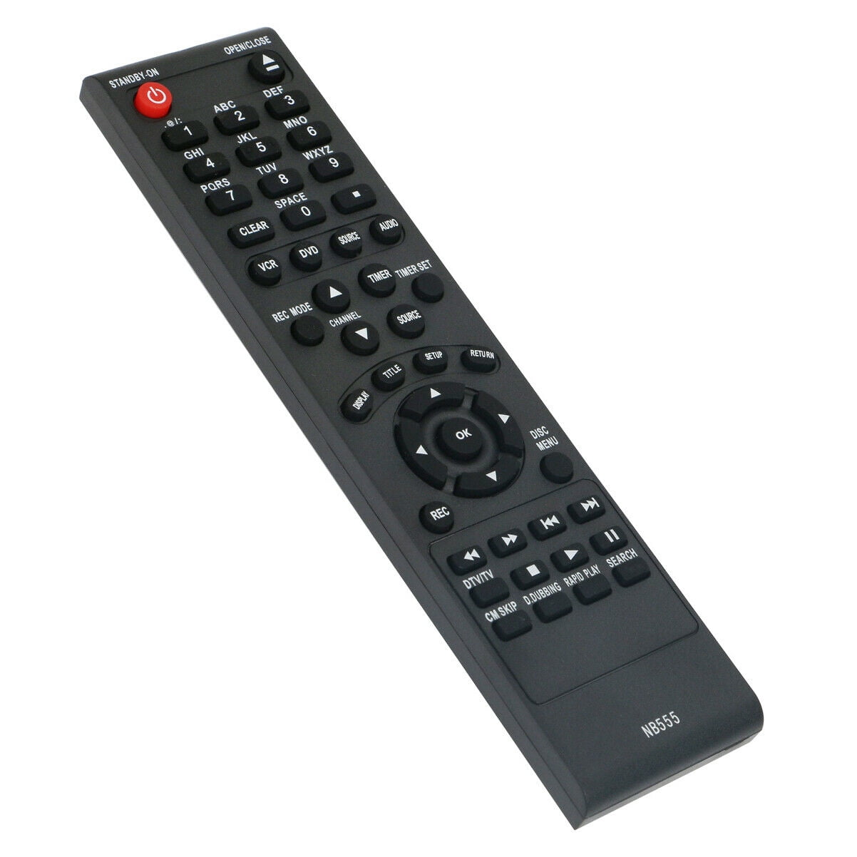 NB555 Replacement Remote Control for Magnavox Video Recorder ZV450MW8A ...