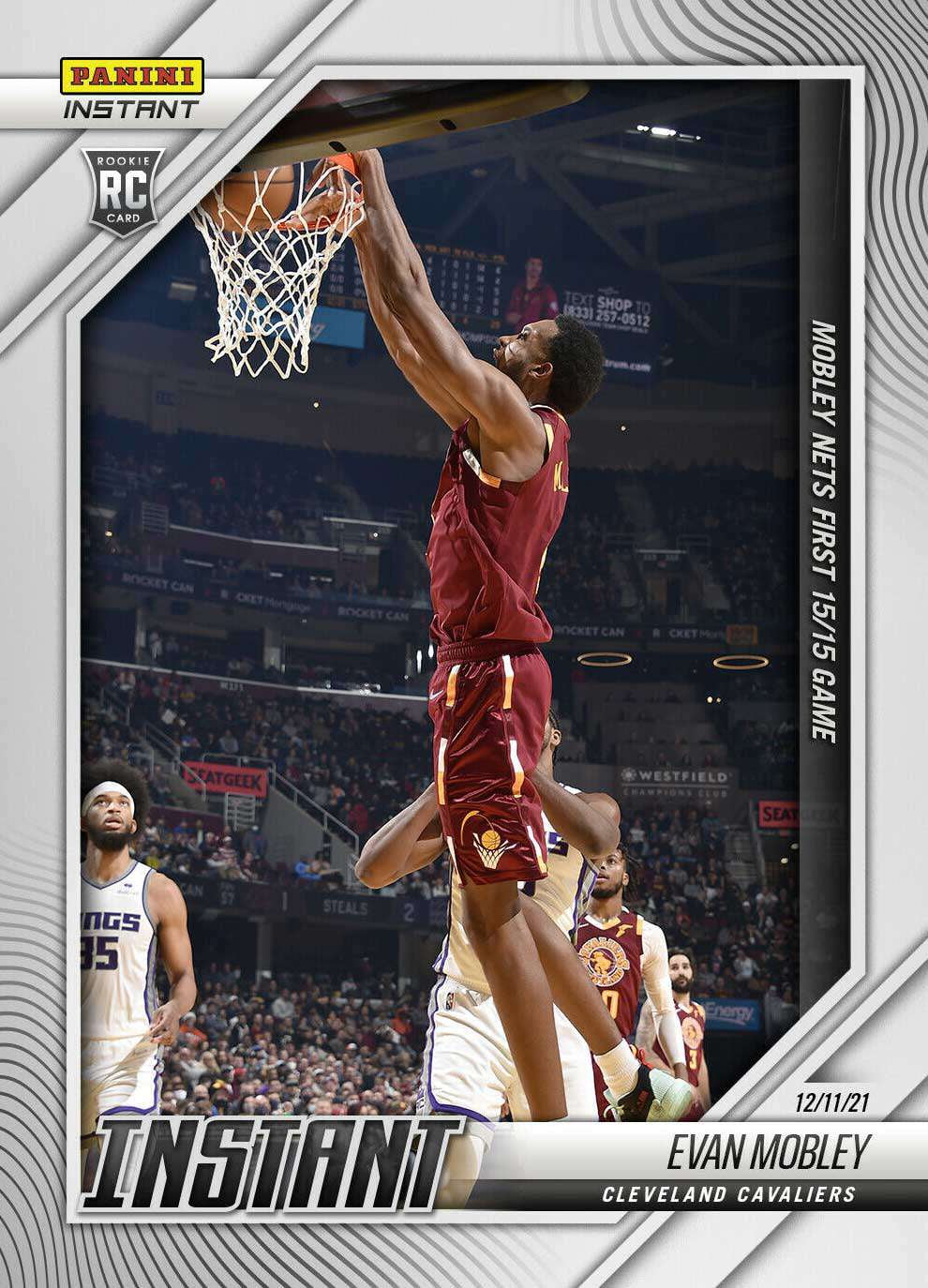 NBA 2021-22 Instant Basketball Evan Mobley Trading Card #55 - Walmart.com