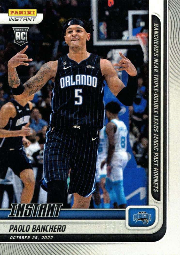 NBA 2022-23 Instant Basketball /763 Paolo Banchero Trading Card (Rookie ...