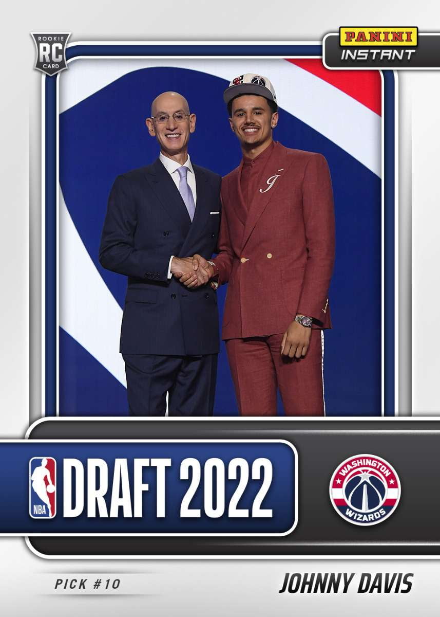 NBA 2022-23 Instant Draft Night Basketball Johnny Davis Trading Card ...