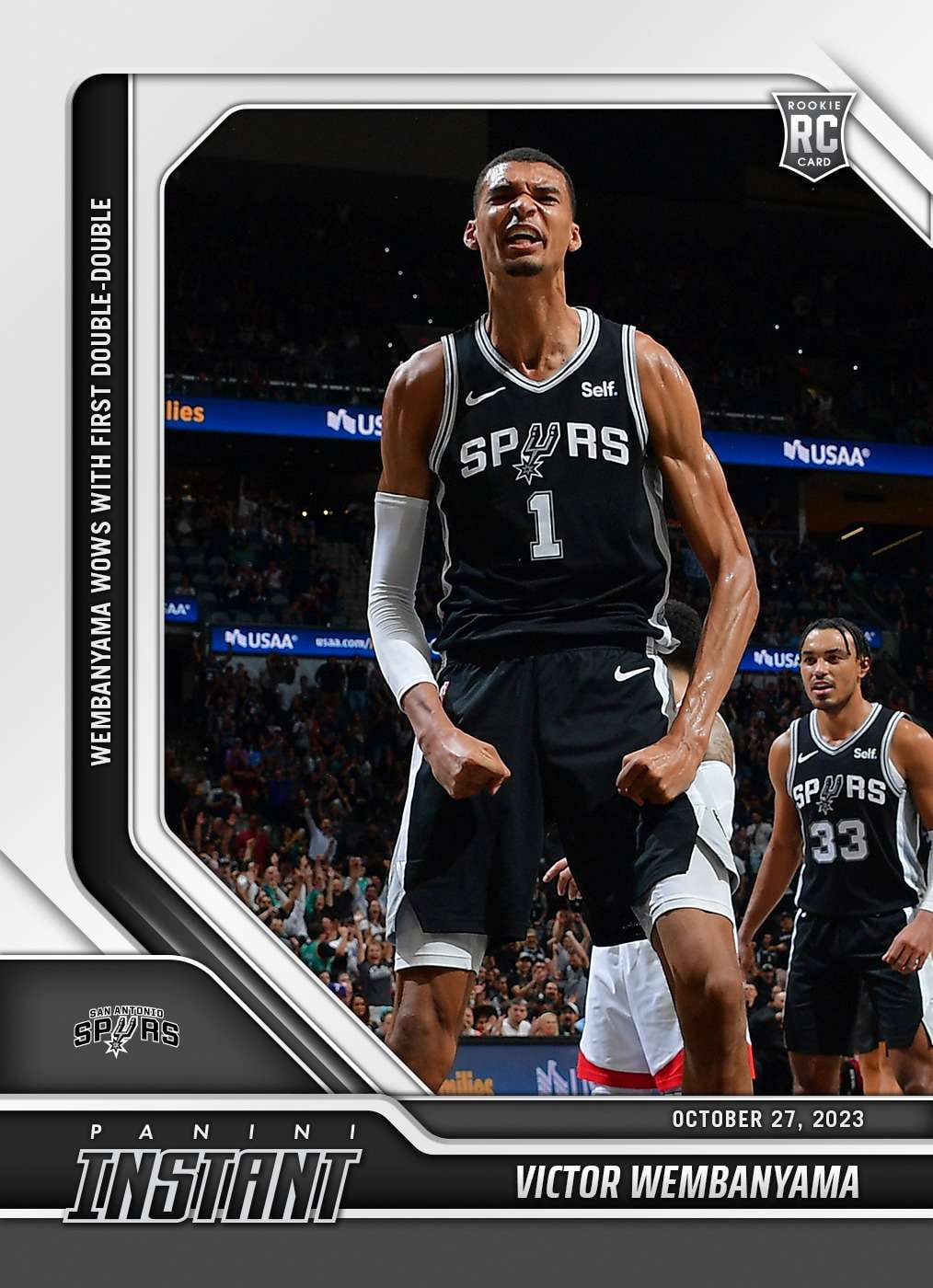 NBA 2023-24 Instant Basketball Victor Wembanyama #19 (Rookie, Wows With ...