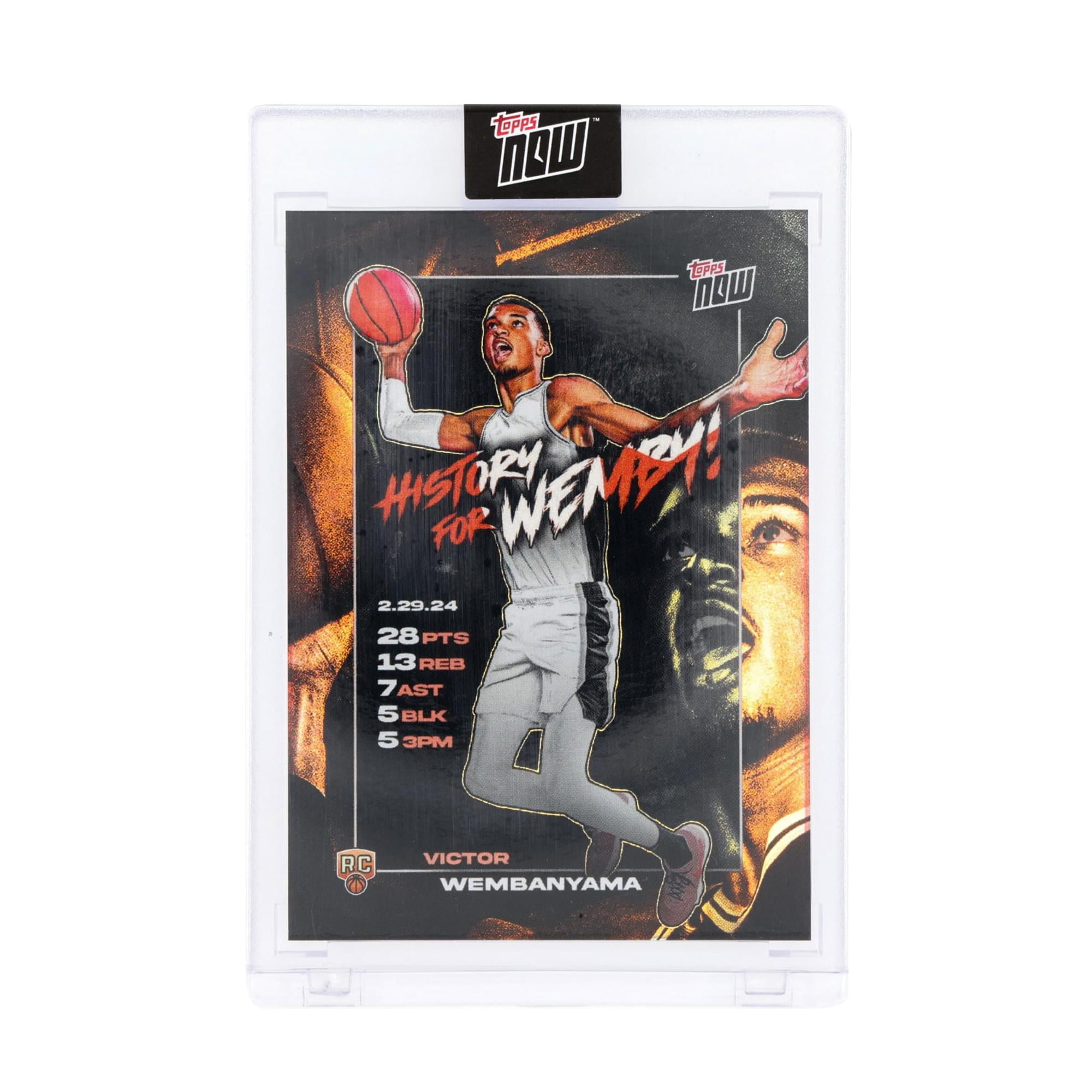 NBA 2023-24 Topps NOW Basketball Card VW-3 Victor Wembanyama - Walmart.com