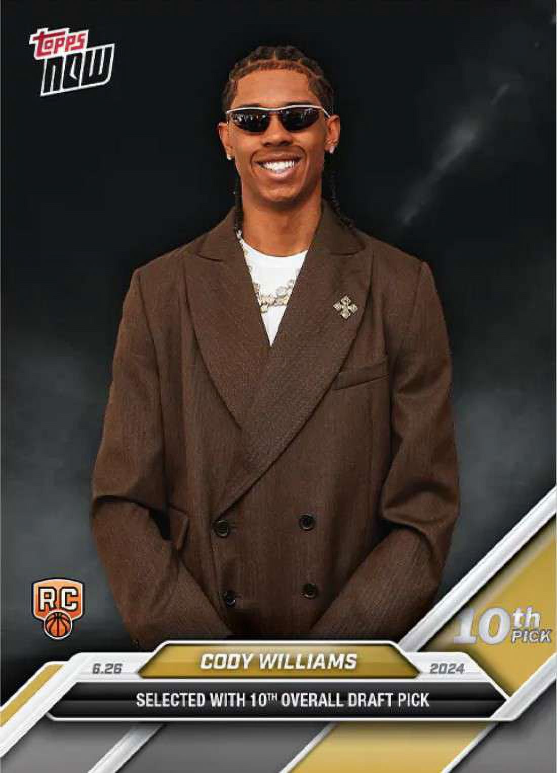 NBA 2024 NOW Basketball Cody Williams D-7 (Rookie Card, 10th Overall ...