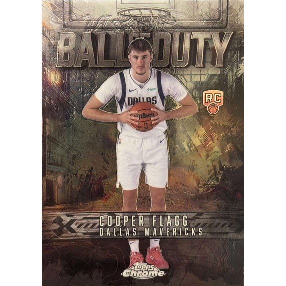NBA 2025-26 Topps Chrome Ball Of Duty Cooper Flagg BD-21 [Rookie ...
