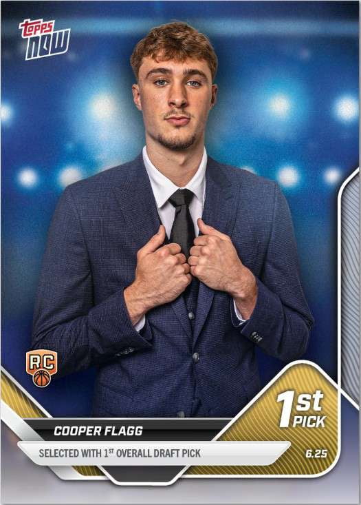 NBA 2025 NOW Basketball Cooper Flagg D1 [Rookie Card, 1st Overall Draft Pick] - Walmart.com