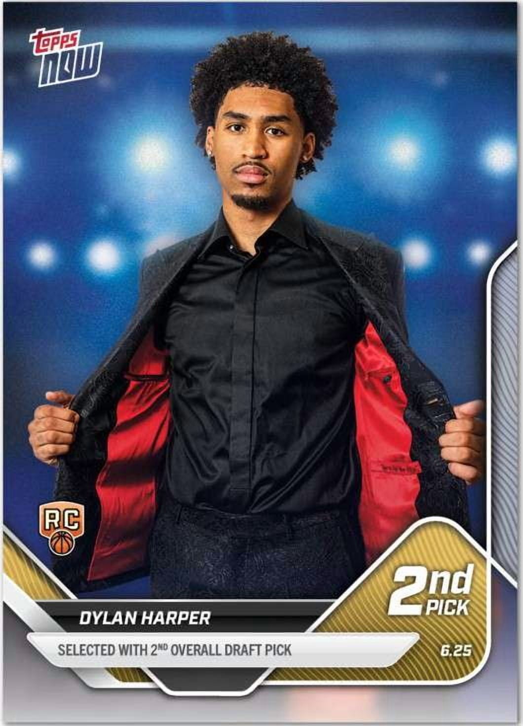 NBA 2025 NOW Basketball Dylan Harper D2 (Rookie Card, 2nd Overall Draft ...